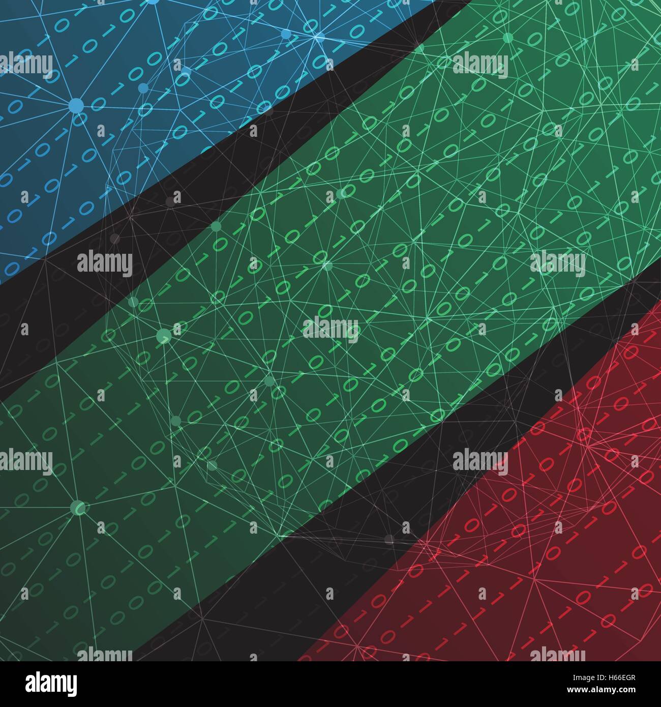 Cloud of Data Streams Abstract Background - Vector Illustration Stock ...