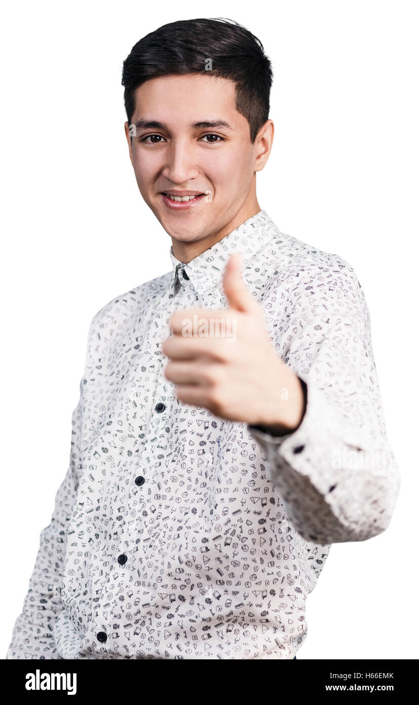 Young handsome man with smile Stock Photo - Alamy