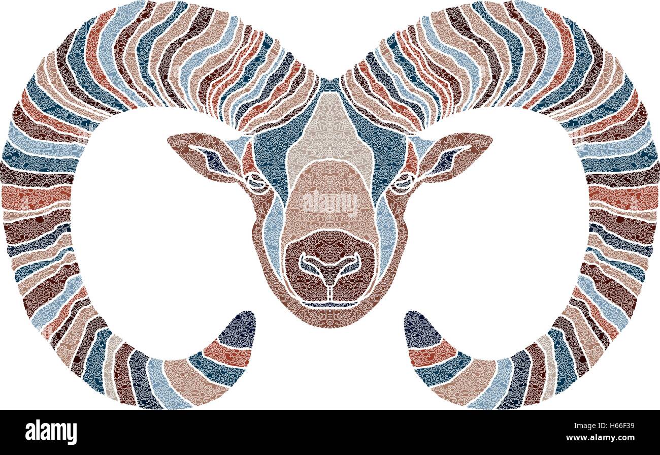 Bright Ram, zodiac Aries sign Stock Vector Image & Art - Alamy