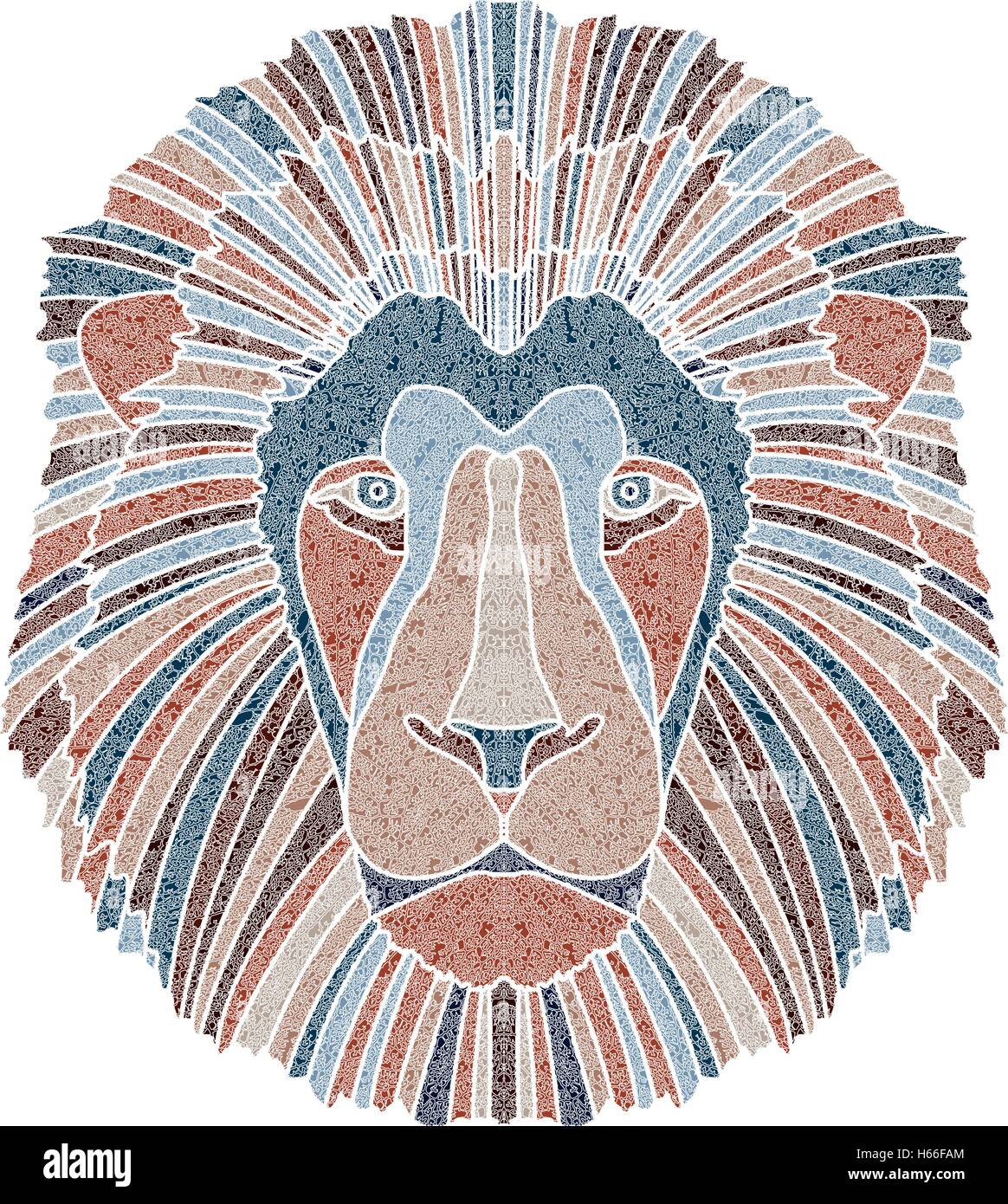 Bright lion portrait, zodiac Leo sign Stock Vector Image & Art - Alamy