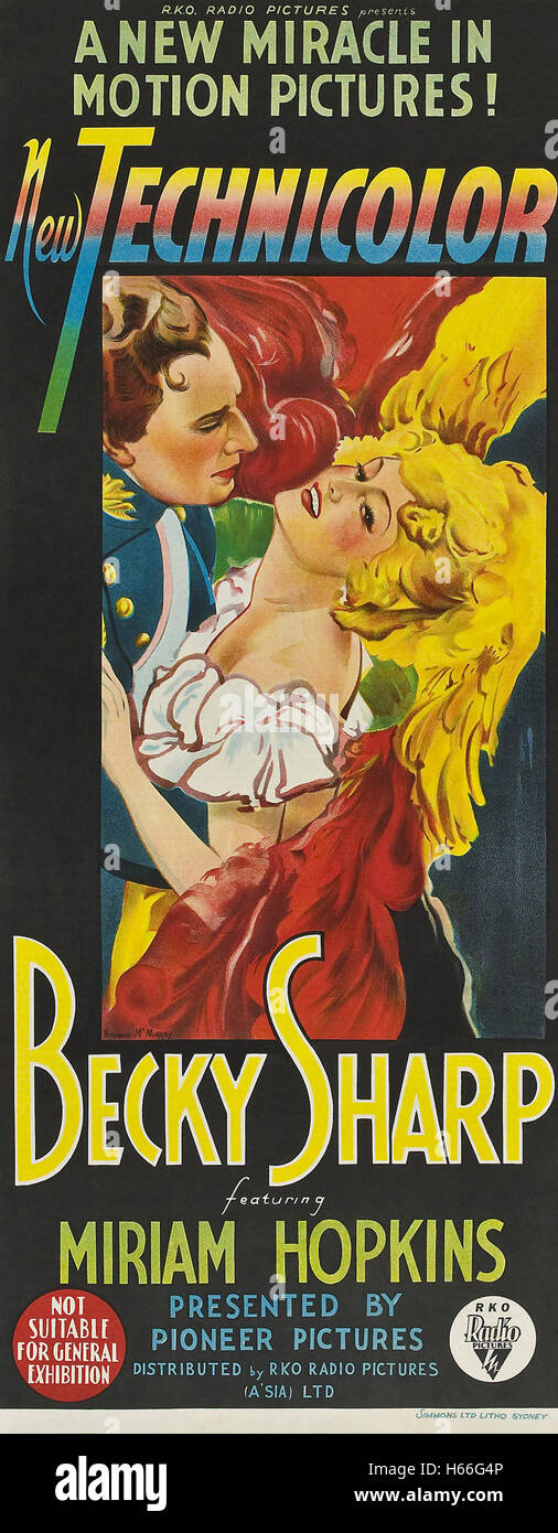 Becky sharp movie poster hi-res stock photography and images - Alamy