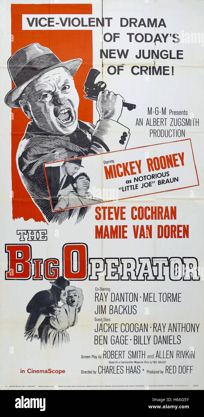 The Big Operator - Movie Poster Stock Photo - Alamy