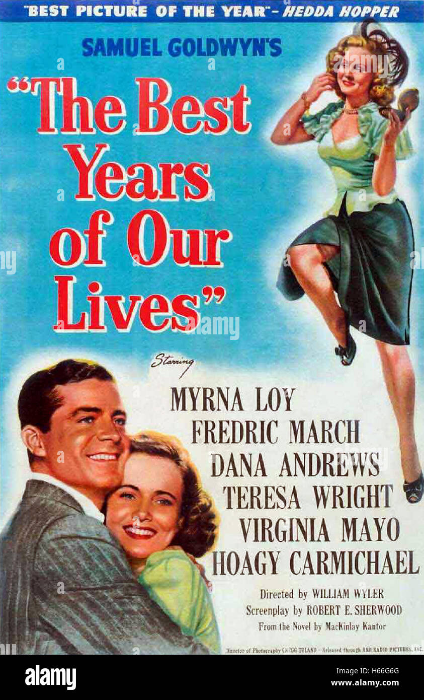 The Best Years of Our Lives - Movie Poster Stock Photo - Alamy