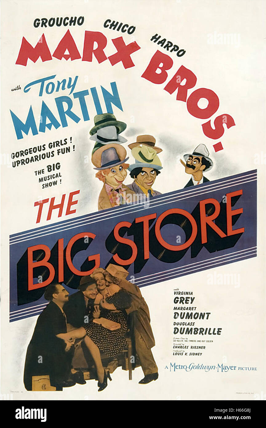 The Big Store - Movie Poster Stock Photo - Alamy