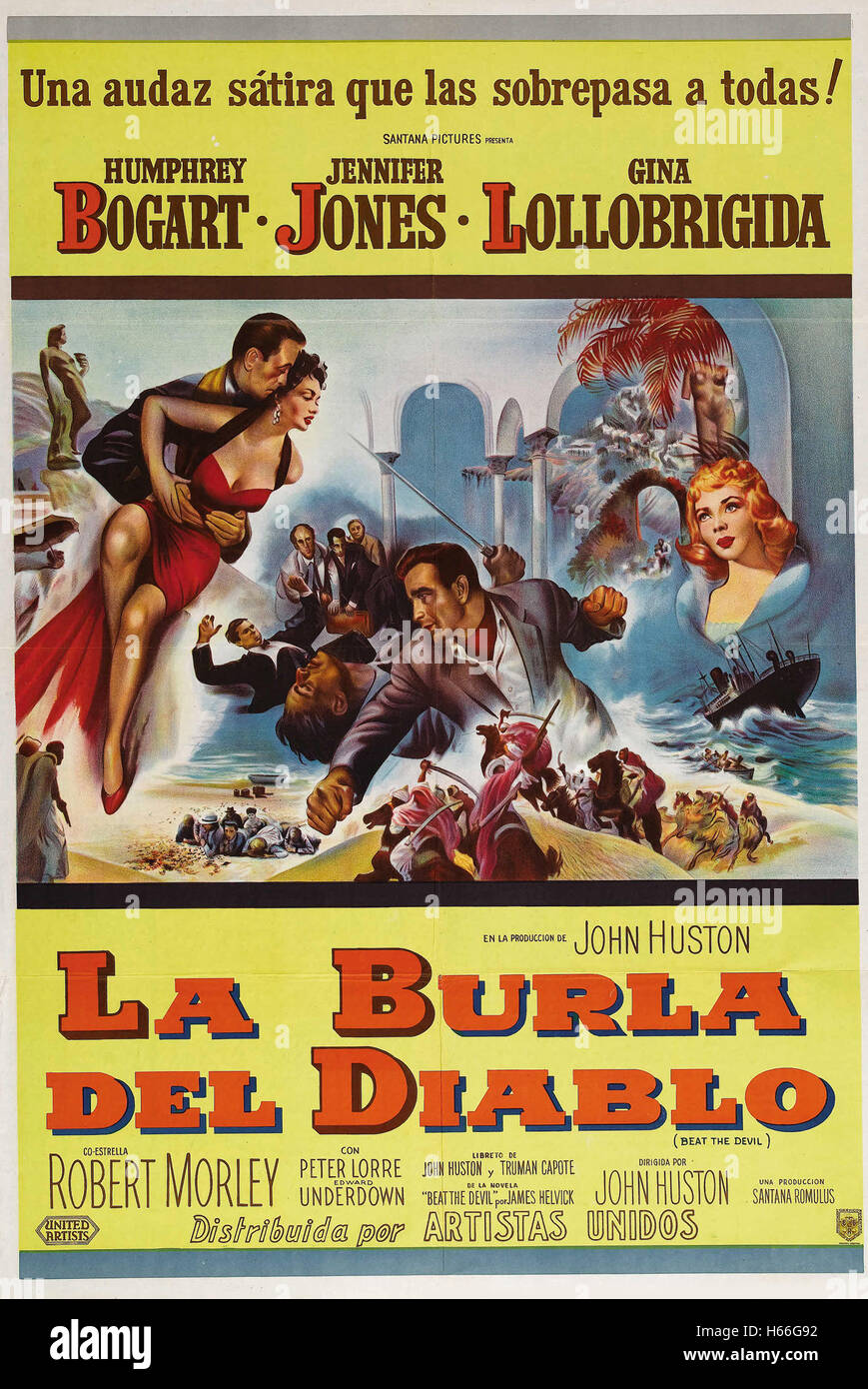 the BeatDevil - Spanish Movie Poster Stock Photo - Alamy