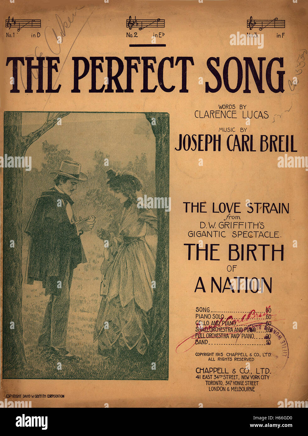 The Birth of a Nation - Movie Poster Stock Photo - Alamy