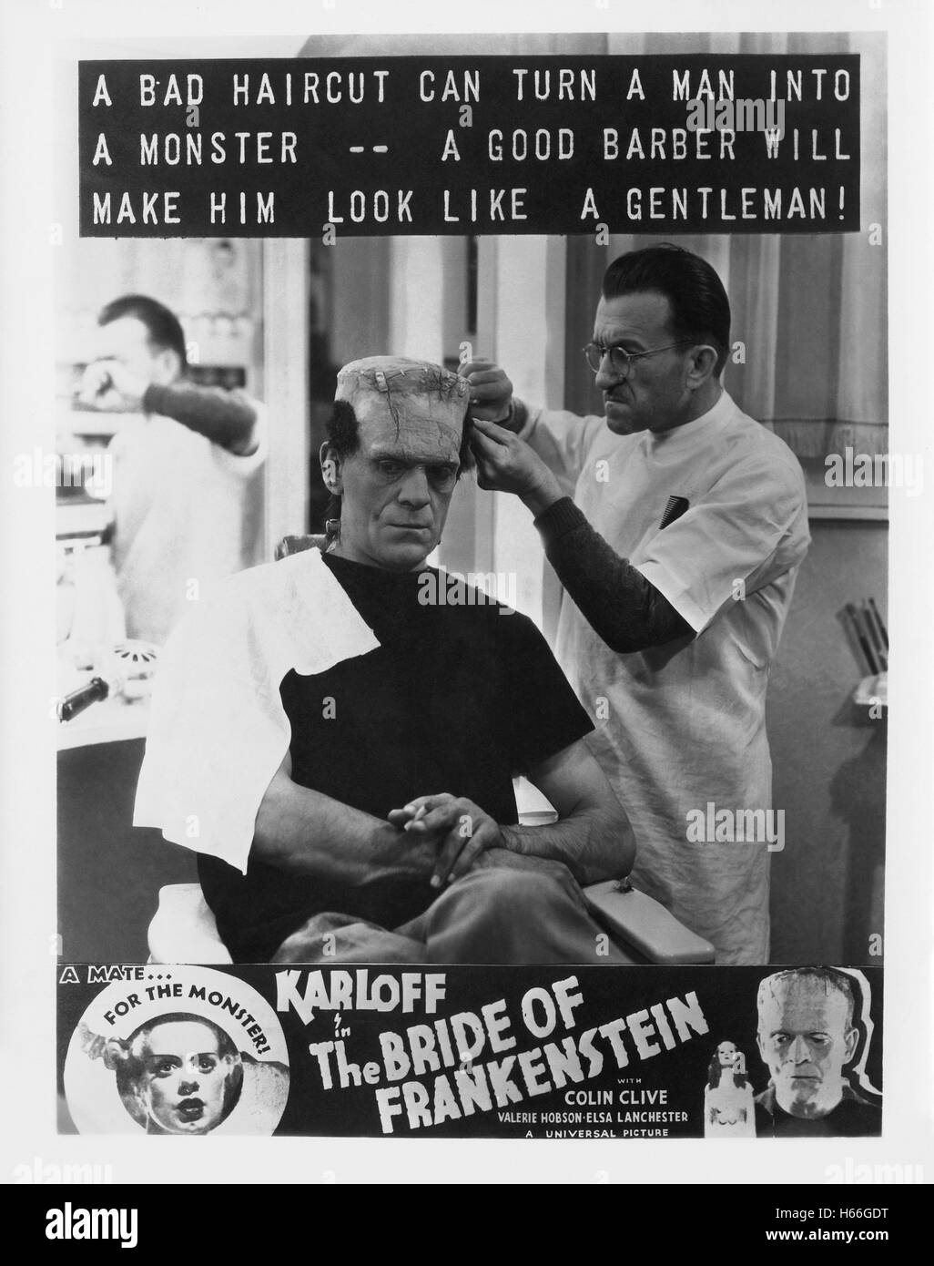 The Bride of Frankenstein - Movie Poster Stock Photo - Alamy