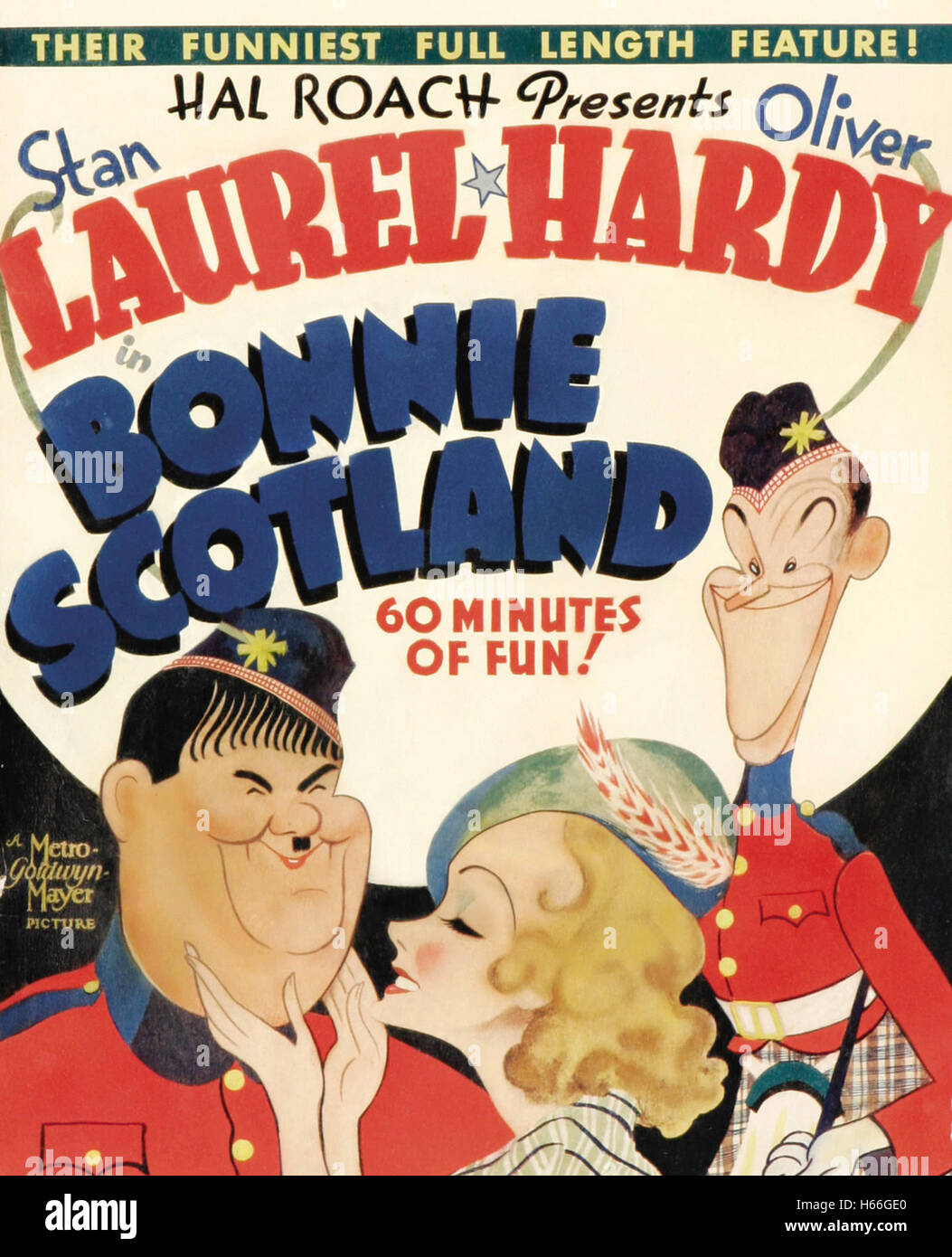 Bonnie Scotland - Movie Poster Stock Photo - Alamy