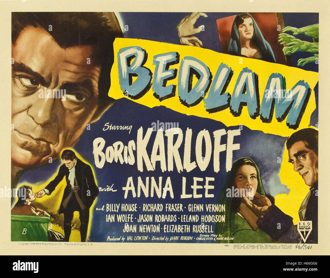Bedlam - Movie Poster Stock Photo - Alamy