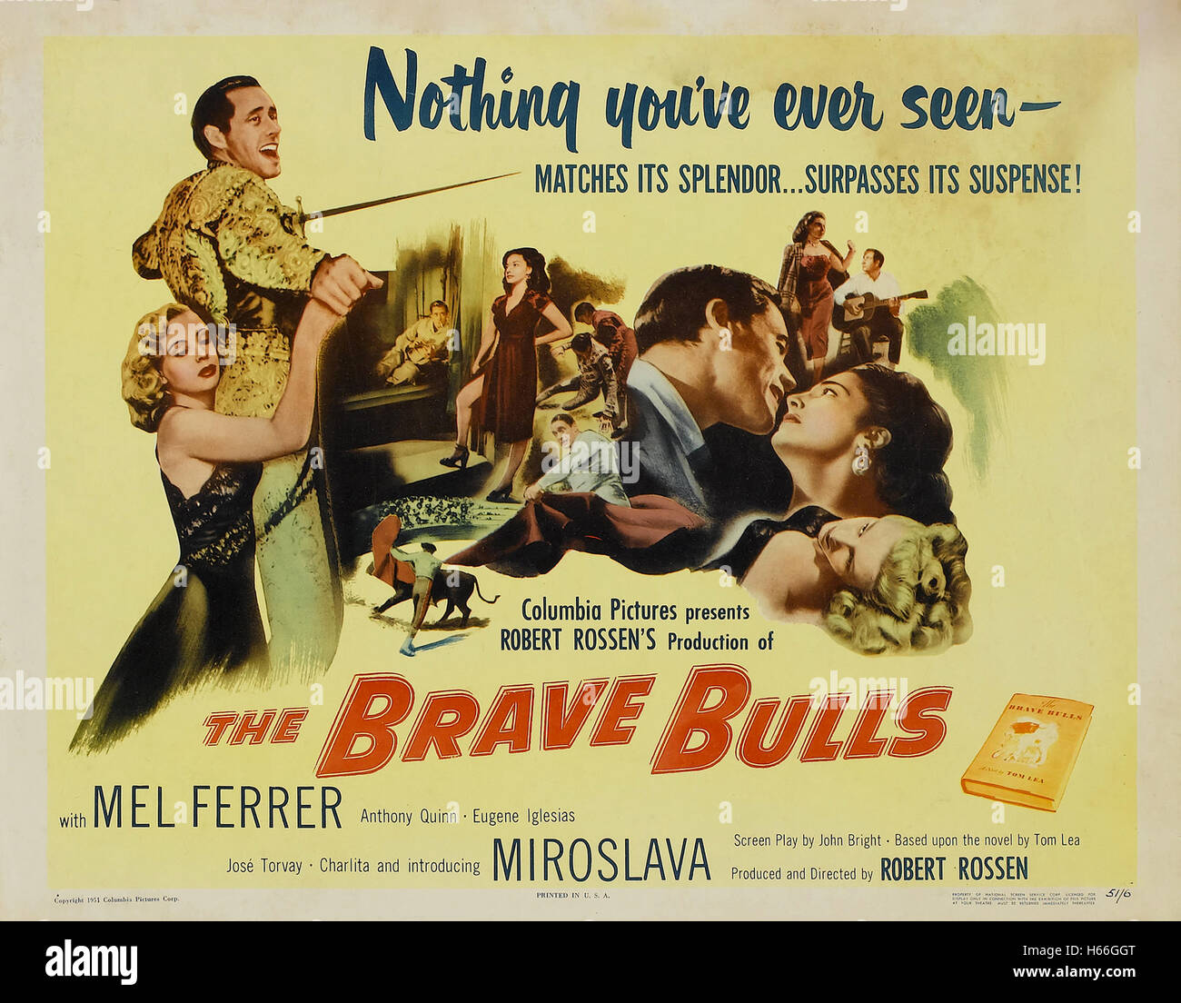 The Brave Bulls - Movie Poster Stock Photo - Alamy