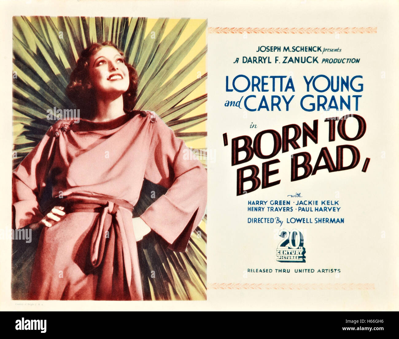 Born to Be Bad (1934) - Movie Poster Stock Photo - Alamy