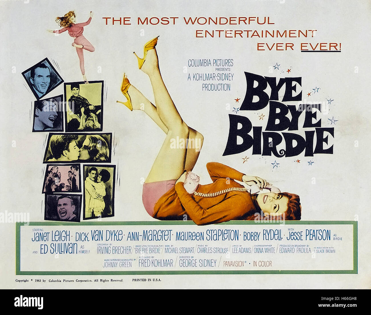 Bye Bye Birdie - Movie Poster Stock Photo - Alamy