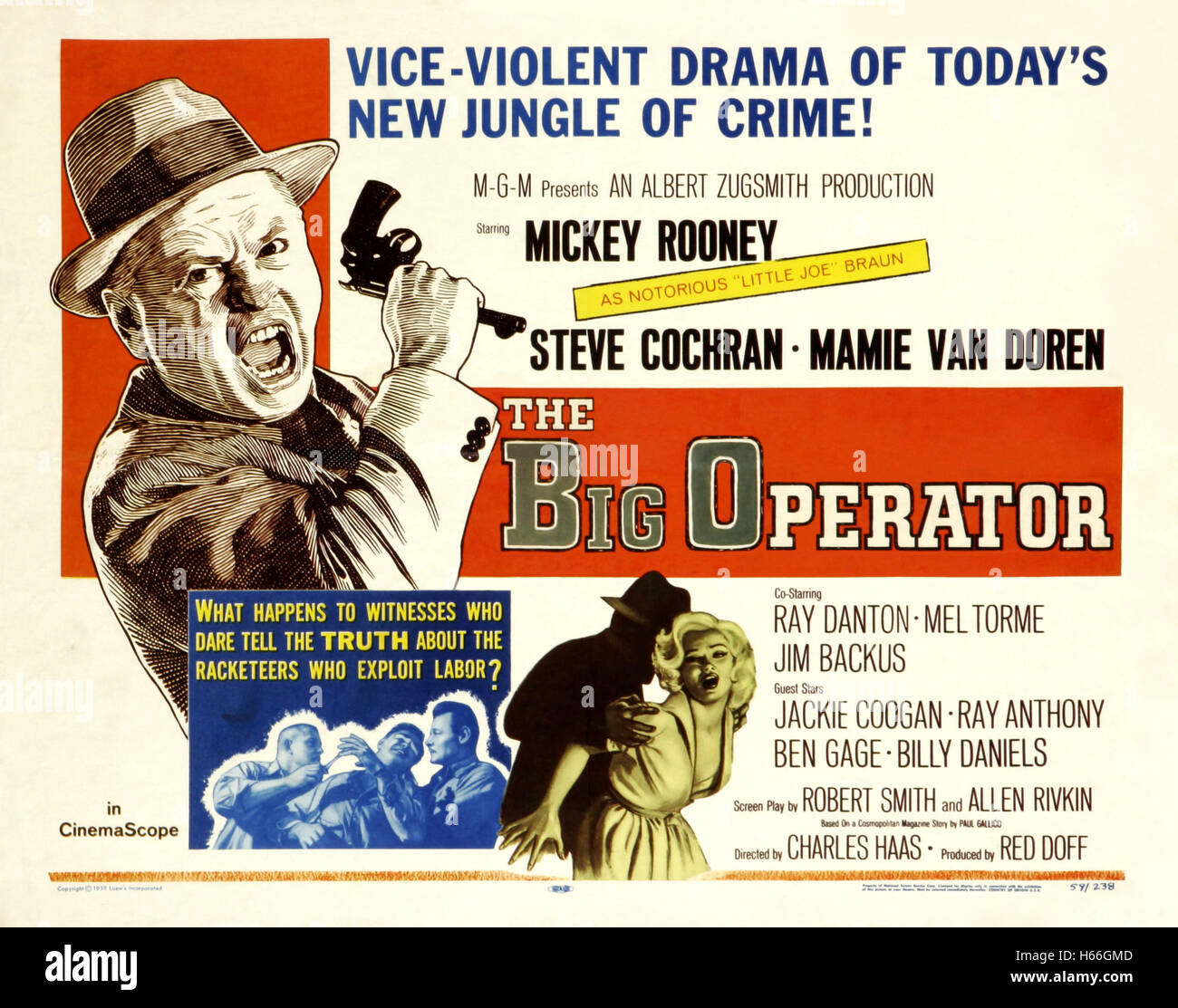 The Big Operator - Movie Poster Stock Photo - Alamy