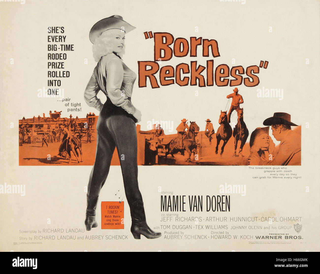 Born Reckless (1958) - Movie Poster Stock Photo - Alamy