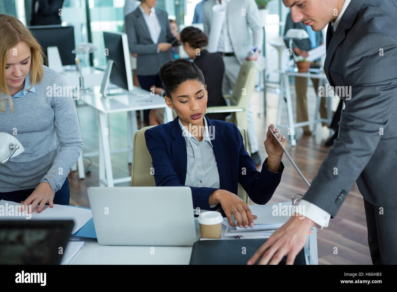 Businessman reading over document hi-res stock photography and images ...