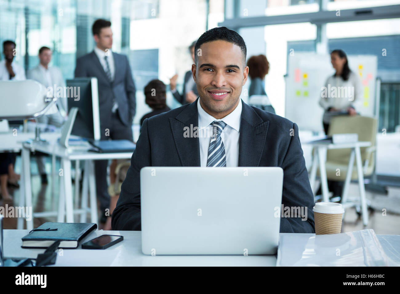 Businessman working laptop computer in hi-res stock photography and ...