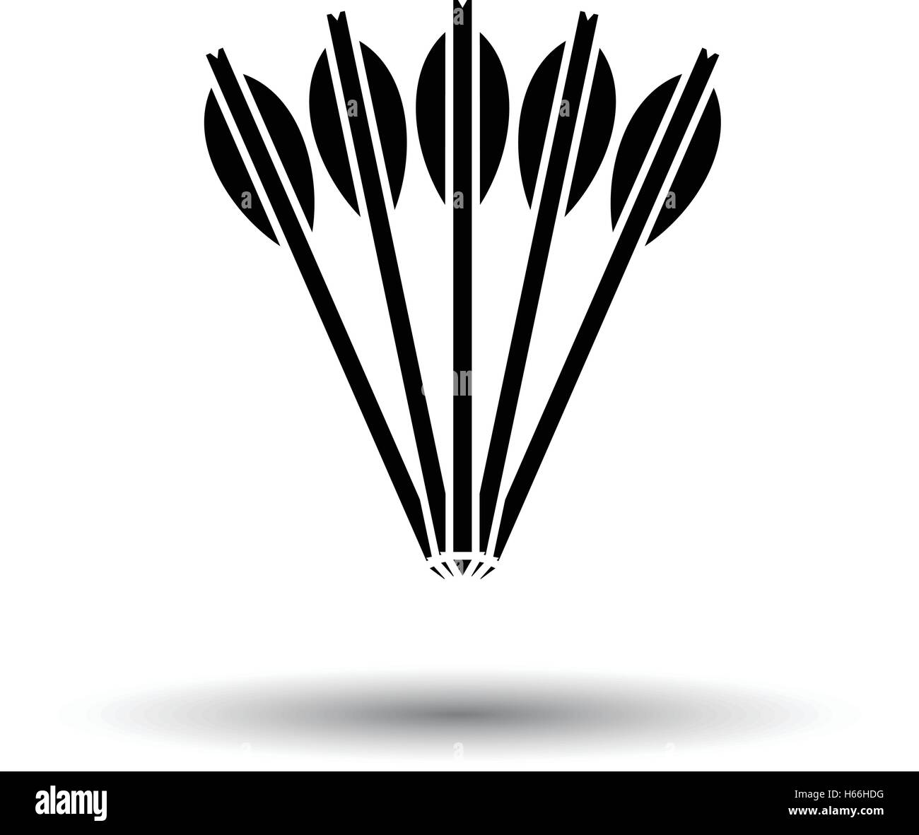 Crossbow bolts icon. White background with shadow design. Vector ...