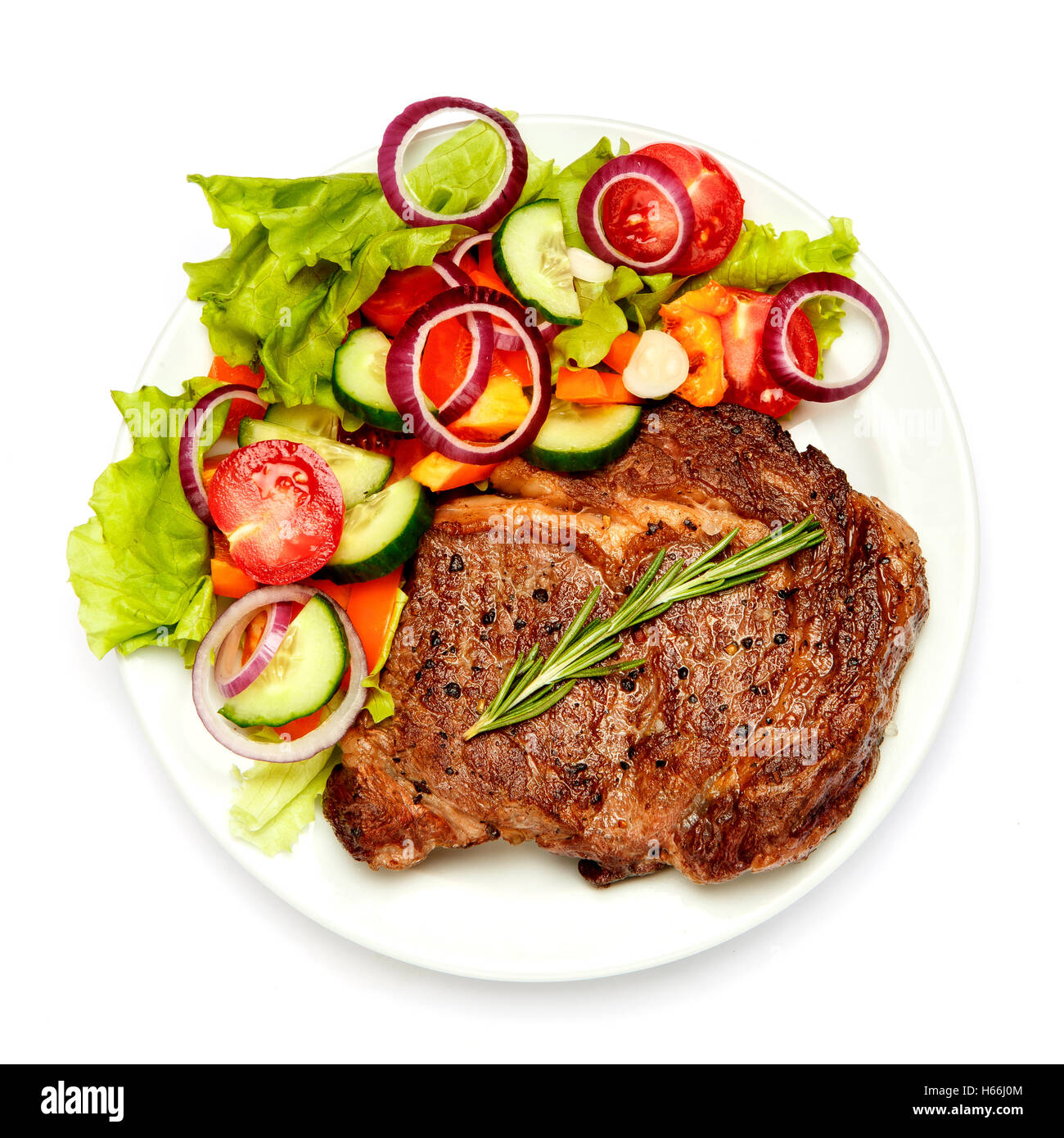 Pan roasted steak fresh Cut Out Stock Images & Pictures - Alamy