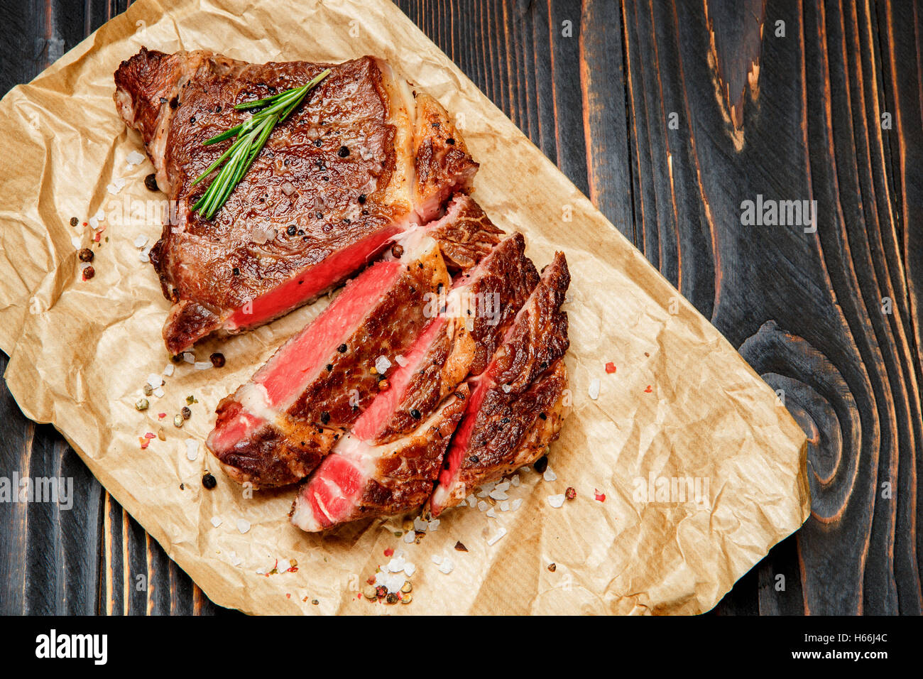 Roasted organic shin of beef meat Stock Photo - Alamy