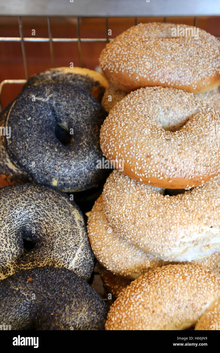 Seeded bagels hi-res stock photography and images - Alamy