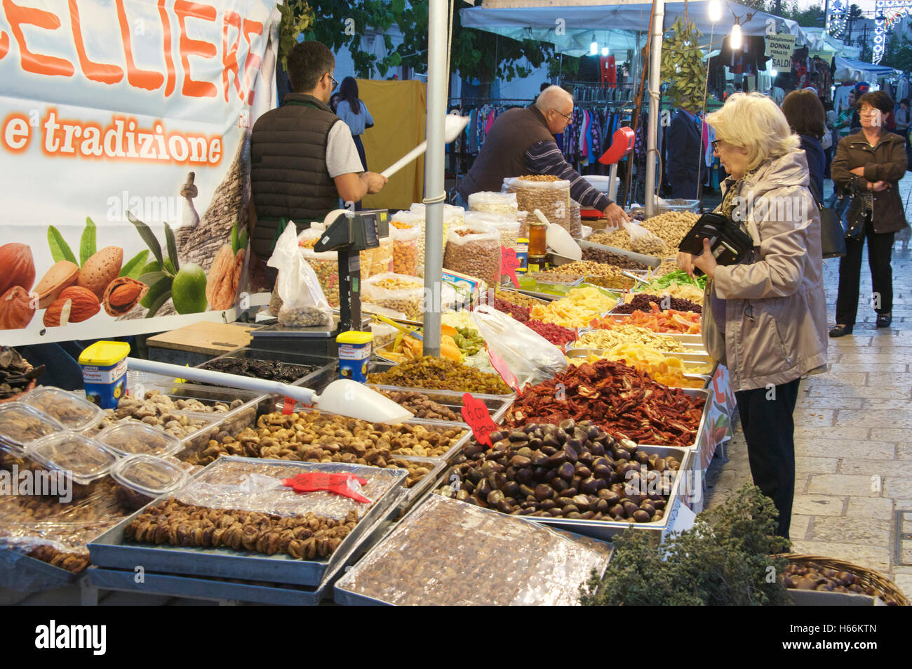 Stall at an Italian festa Stock Photo - Alamy