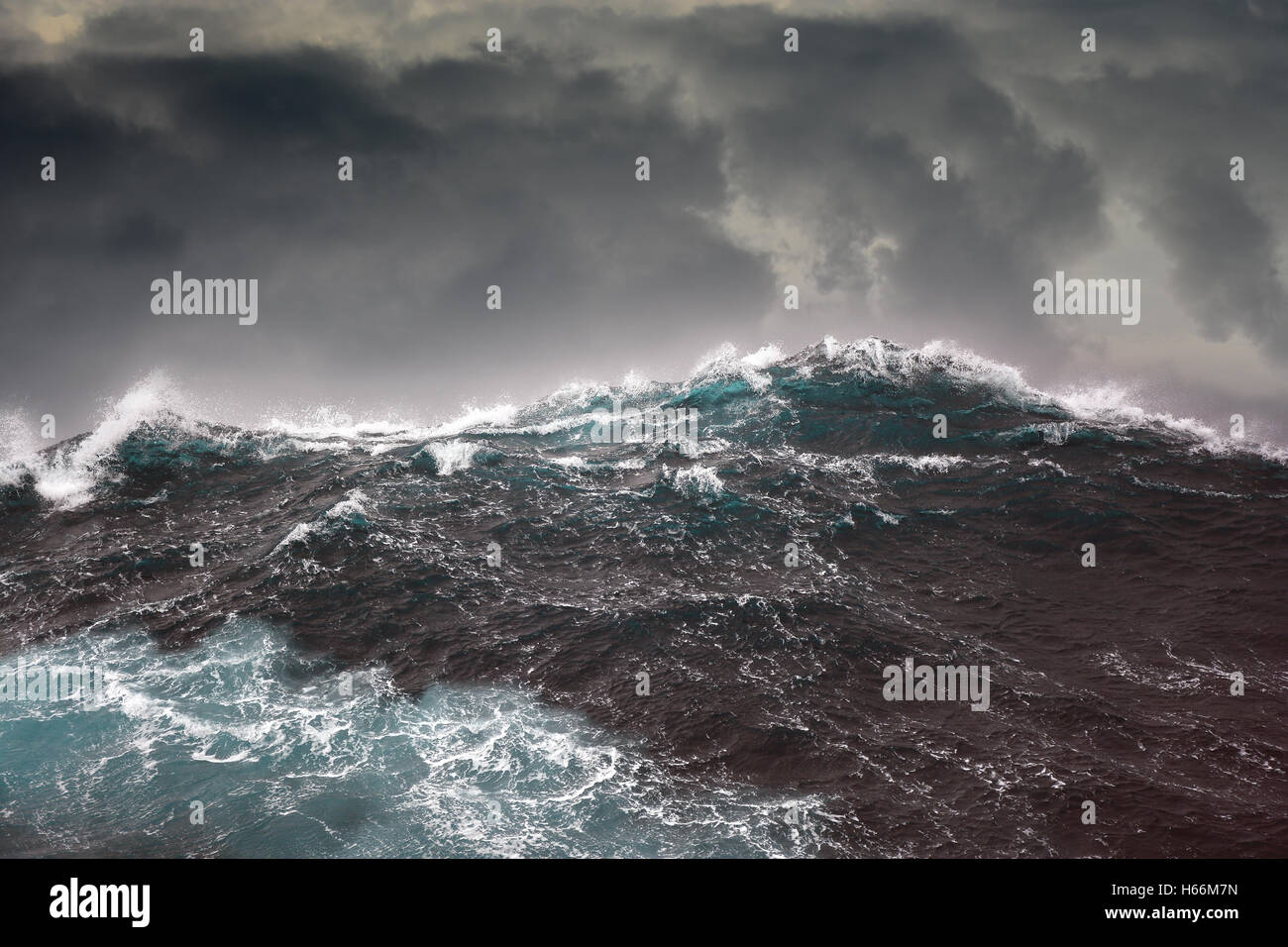 Rough sea waves hi-res stock photography and images - Alamy