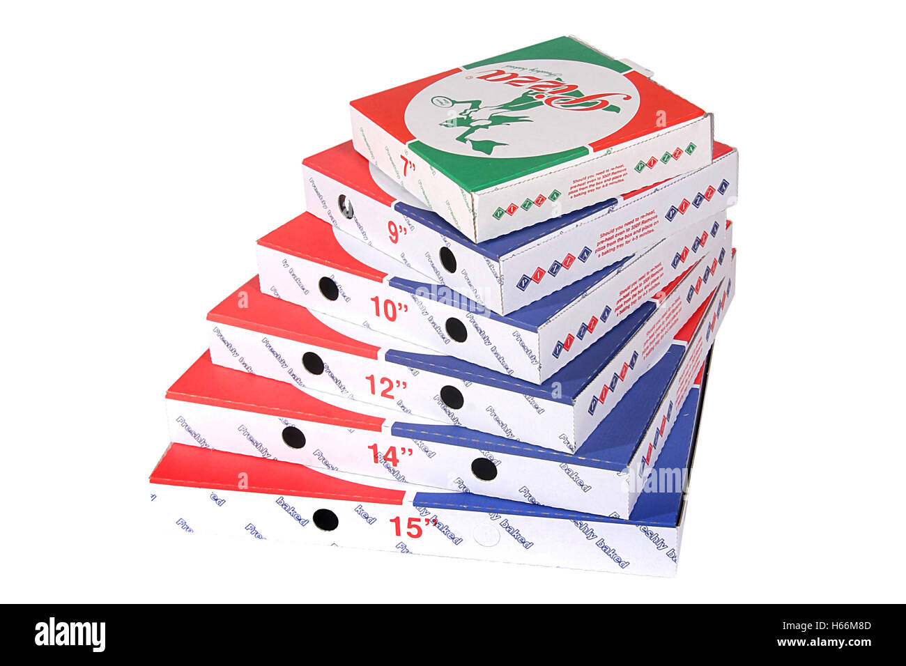 Delivering boxes food Cut Out Stock Images & Pictures - Alamy