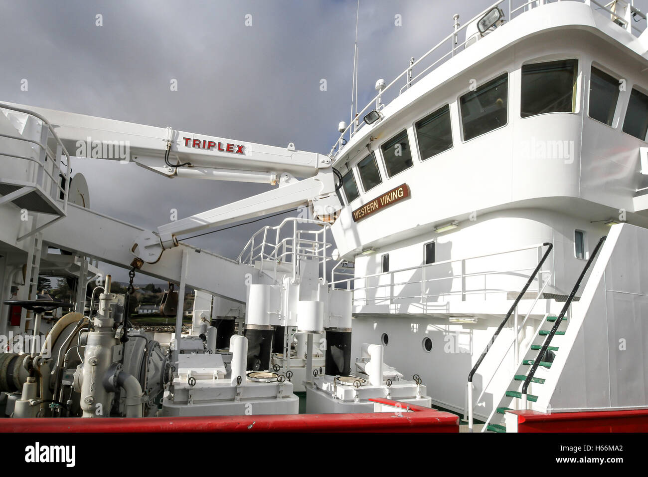 Trawler, Western Viking, in Killybegs Harbour, County Donegal, Ireland ...