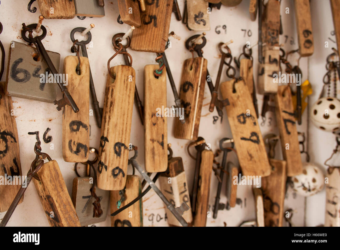Skeleton key wall Stock Photo - Alamy