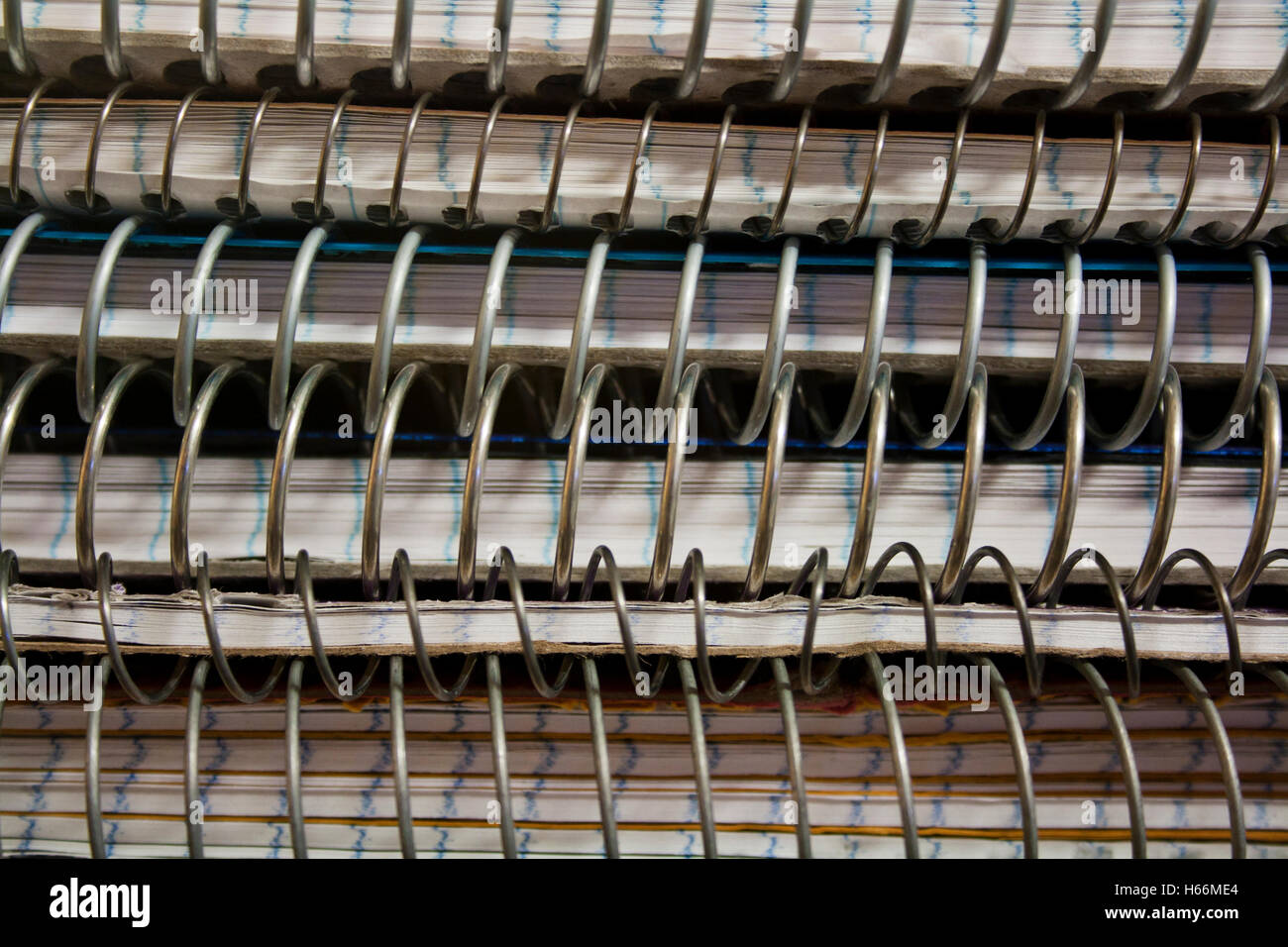 Close up view of spiral notebooks Stock Photo - Alamy