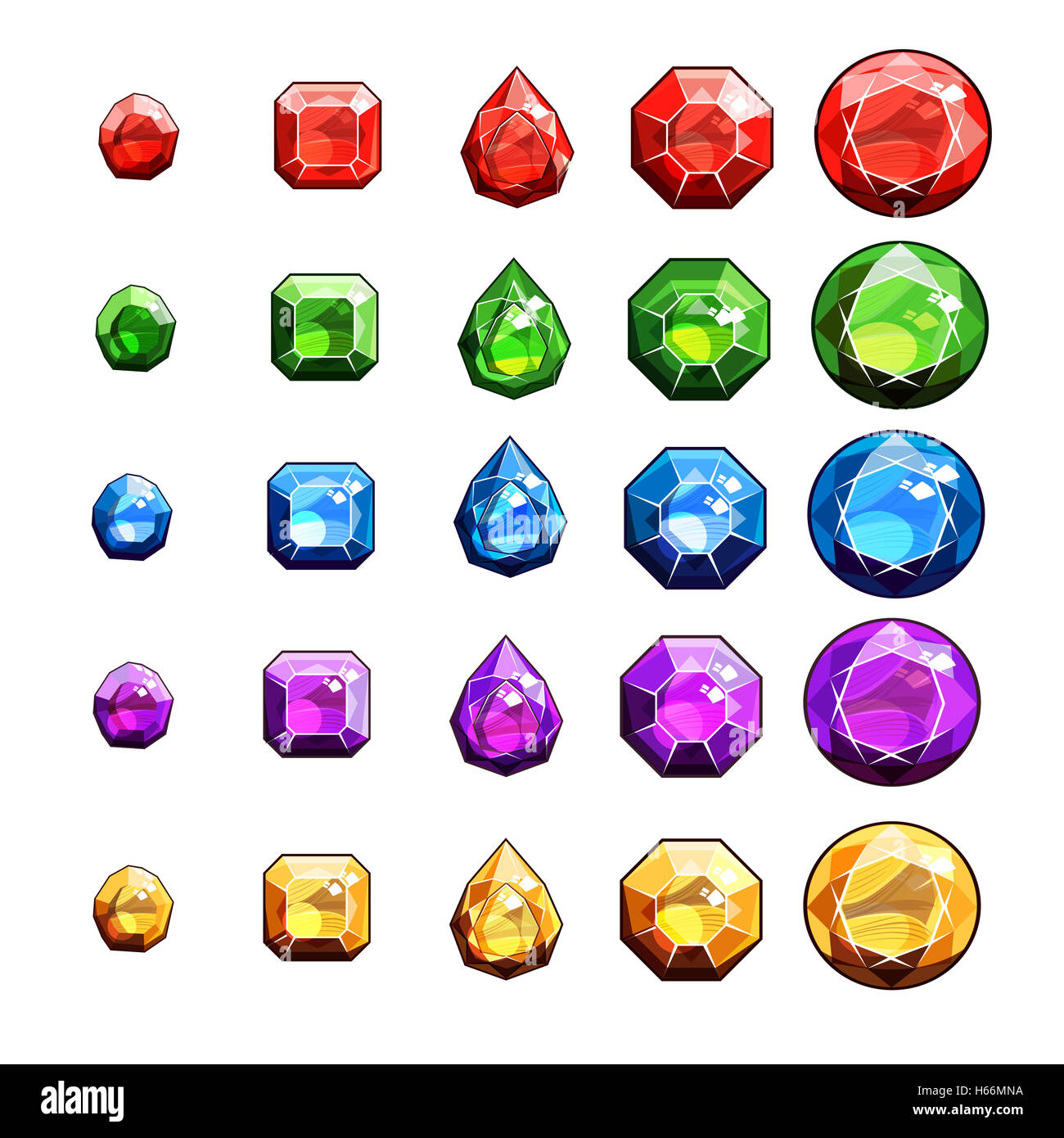 Violet gems Cut Out Stock Images & Pictures - Alamy