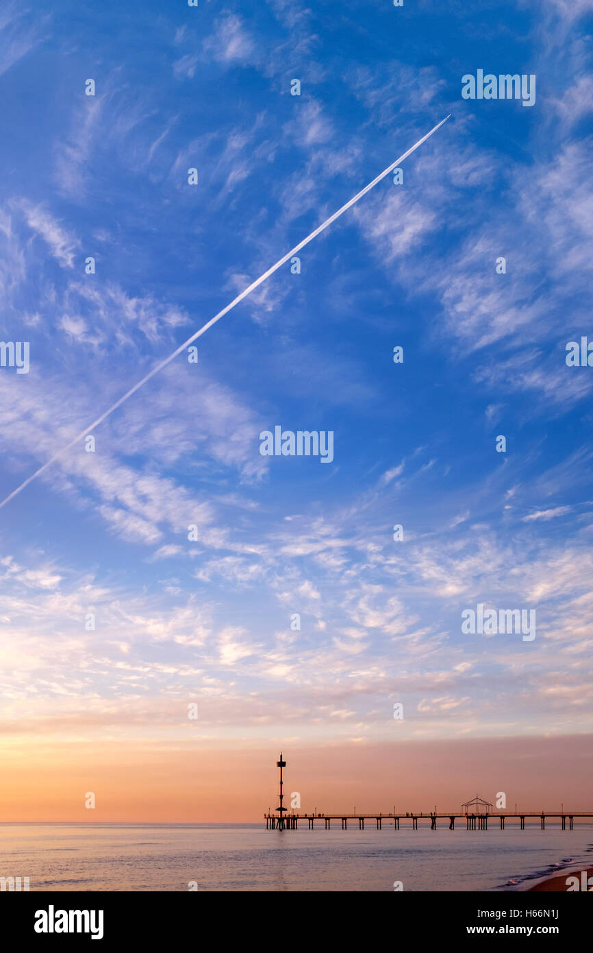 Sunset at Adelaide's Brighton beach, Adelaide Australia Stock Photo - Alamy