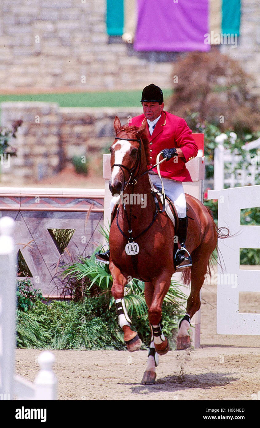 Olympic Games, Atlanta, August 1996, Hugo Simon (AUT) riding E.T.FRH ...