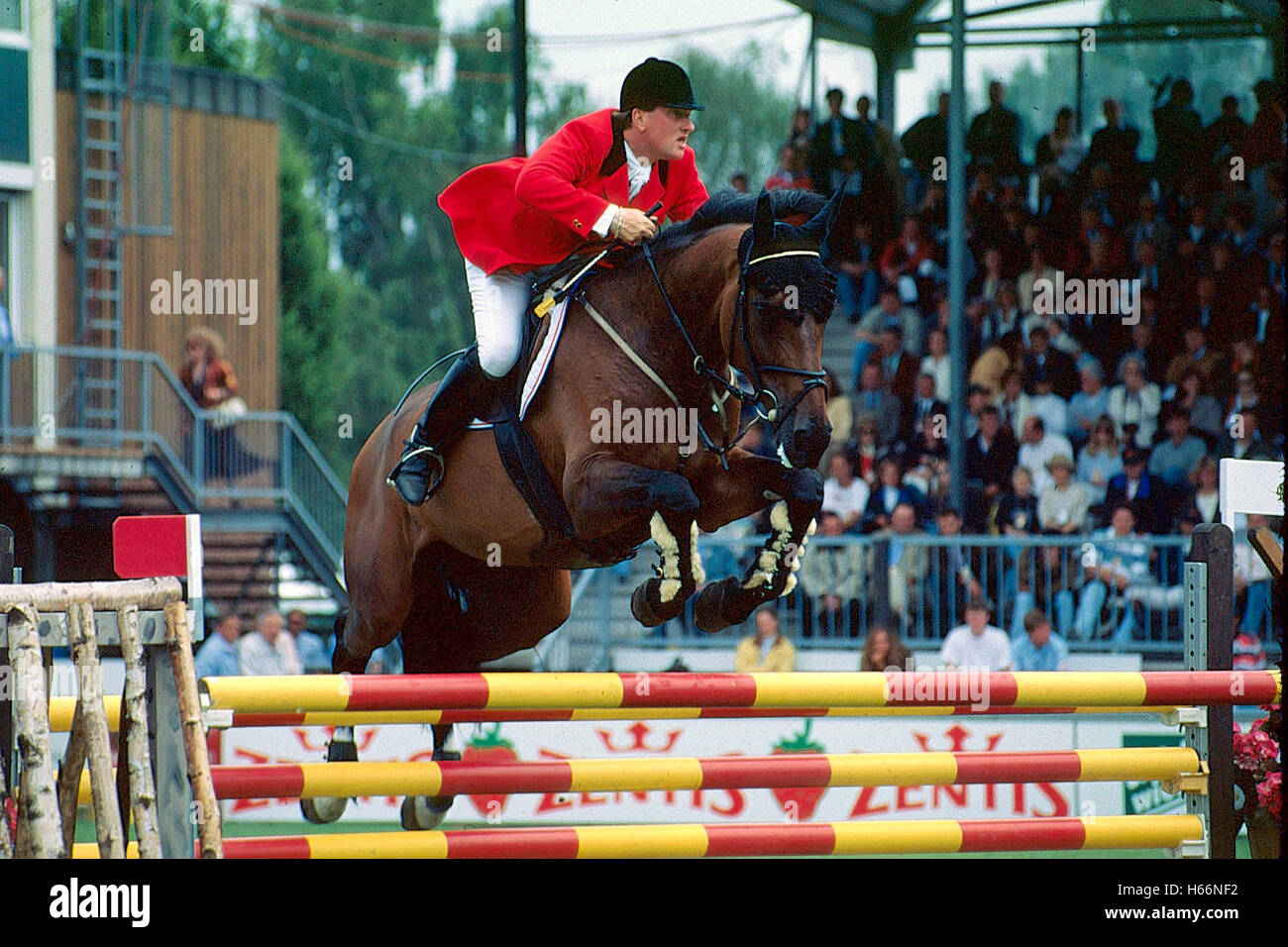 CHIO Aachen, July 1998, Jan Tops (NED) riding Operette La Silla Stock ...