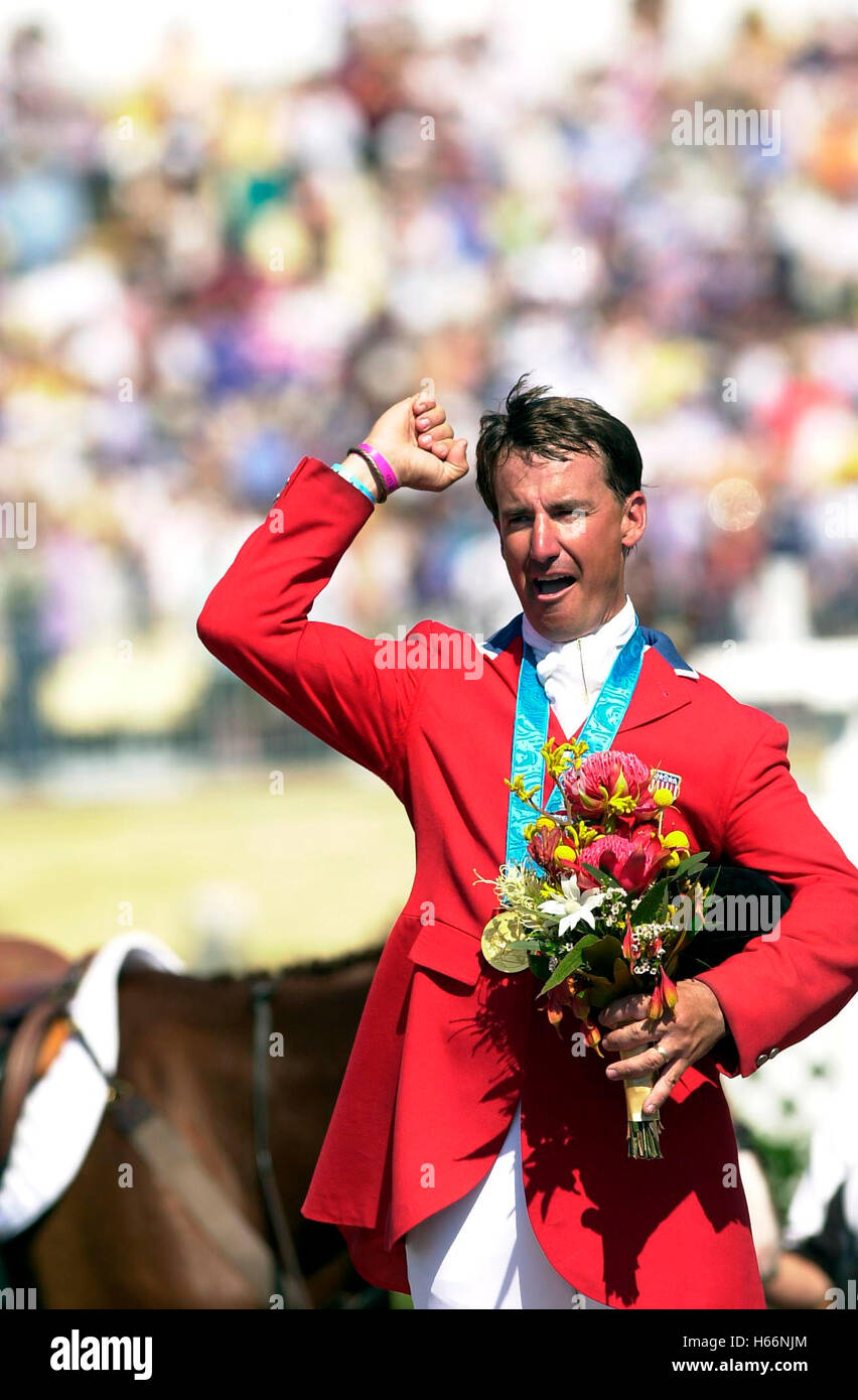 David O'Connor (USA) gold medallist of the three-day event at the ...