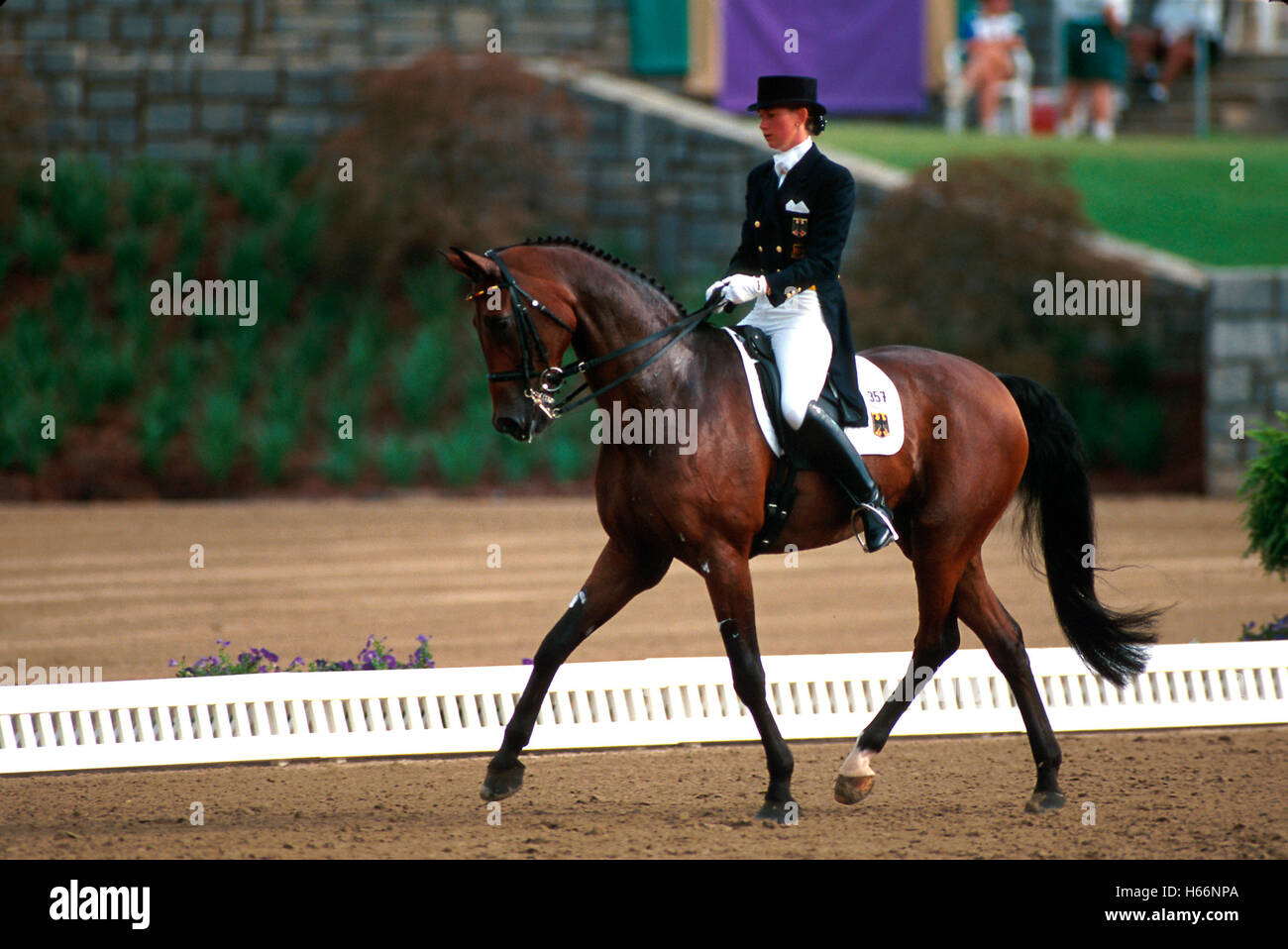 The Olympic Games, Atlanta 1996, Nicole Uphoff (GER) riding Rembrandt ...