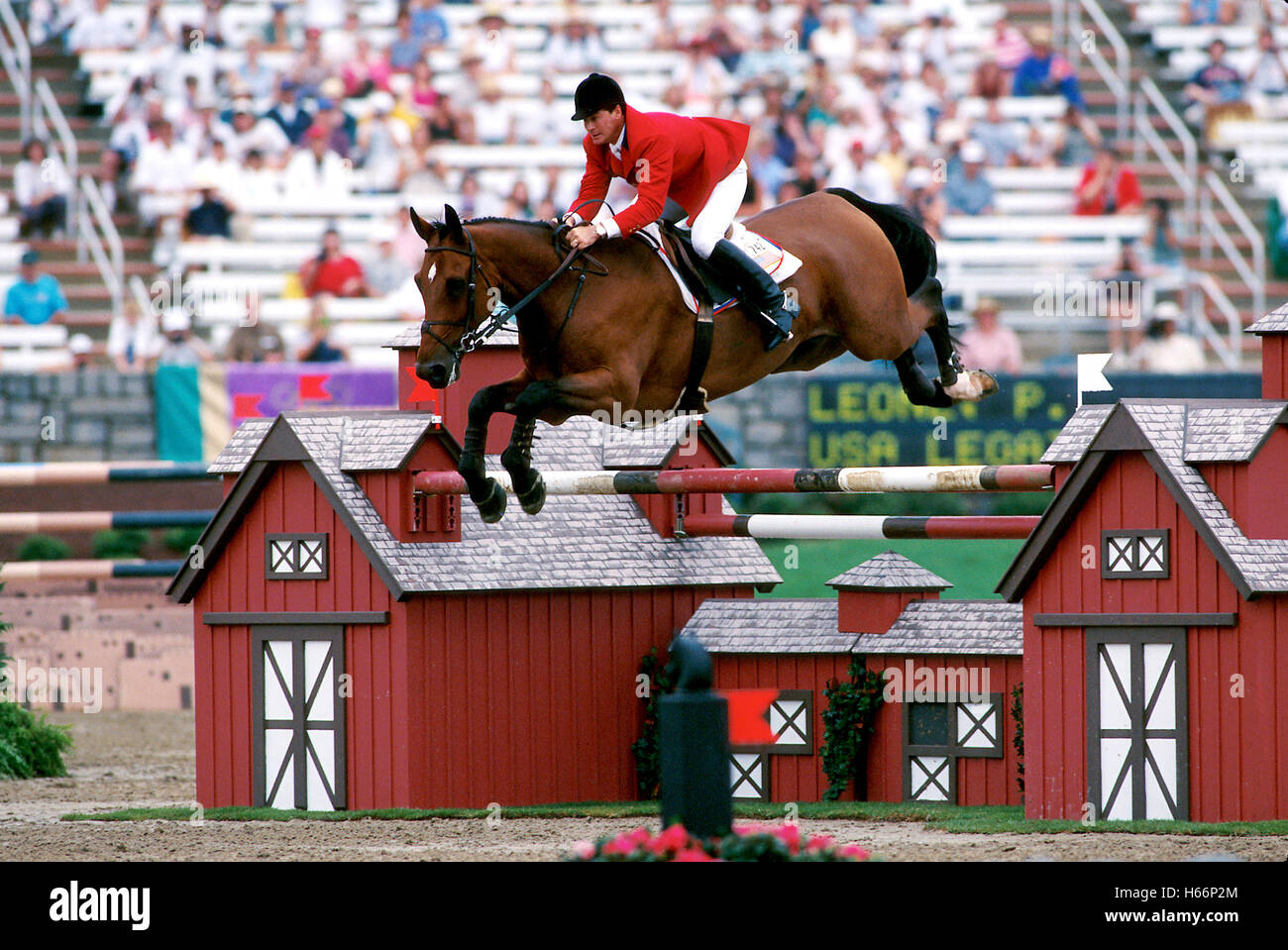 The Olympic Games, Atlanta 1996, Peter Leone (USA) riding Legato Stock ...