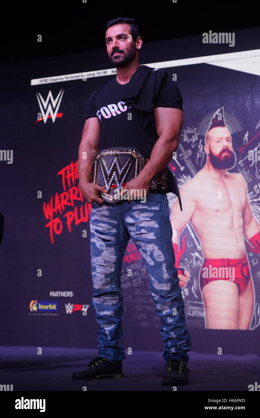 Professional wrestler Sheamus & bollywood actor John Abraham Stock ...