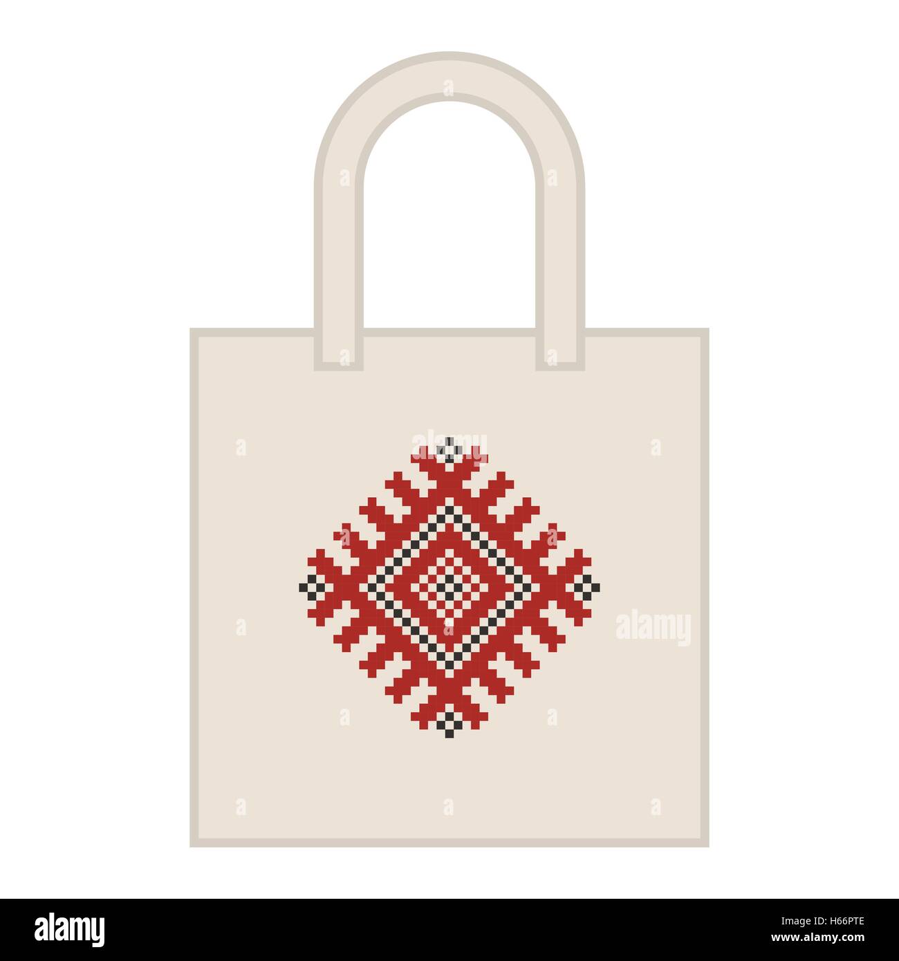 Vector paper bag with traditional pattern Stock Vector Image & Art - Alamy
