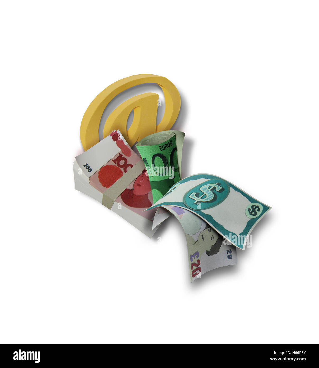 Bank note illustration Cut Out Stock Images & Pictures - Alamy