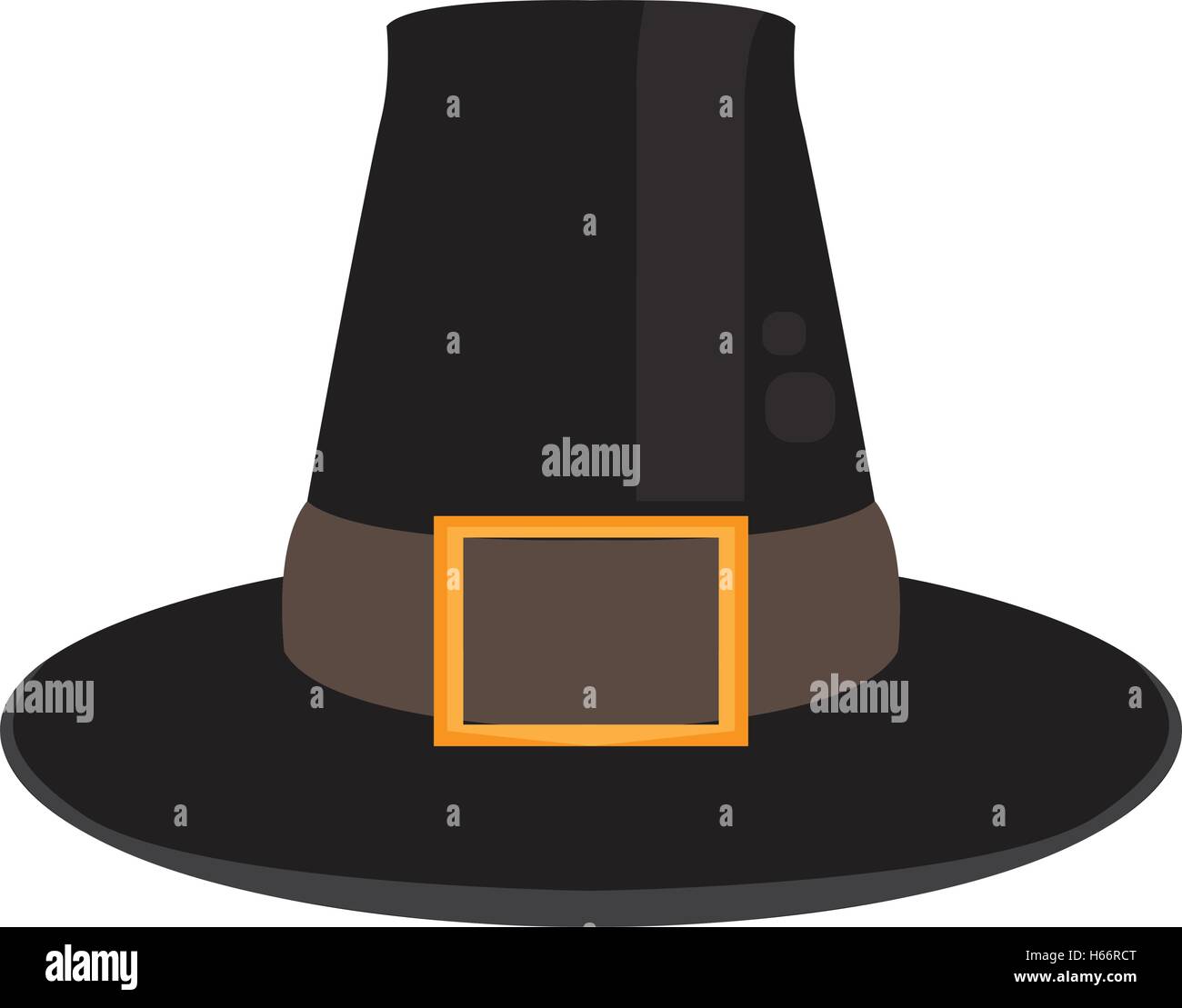 Isolated traditional hat, Thanksgiving day vector illustration Stock ...
