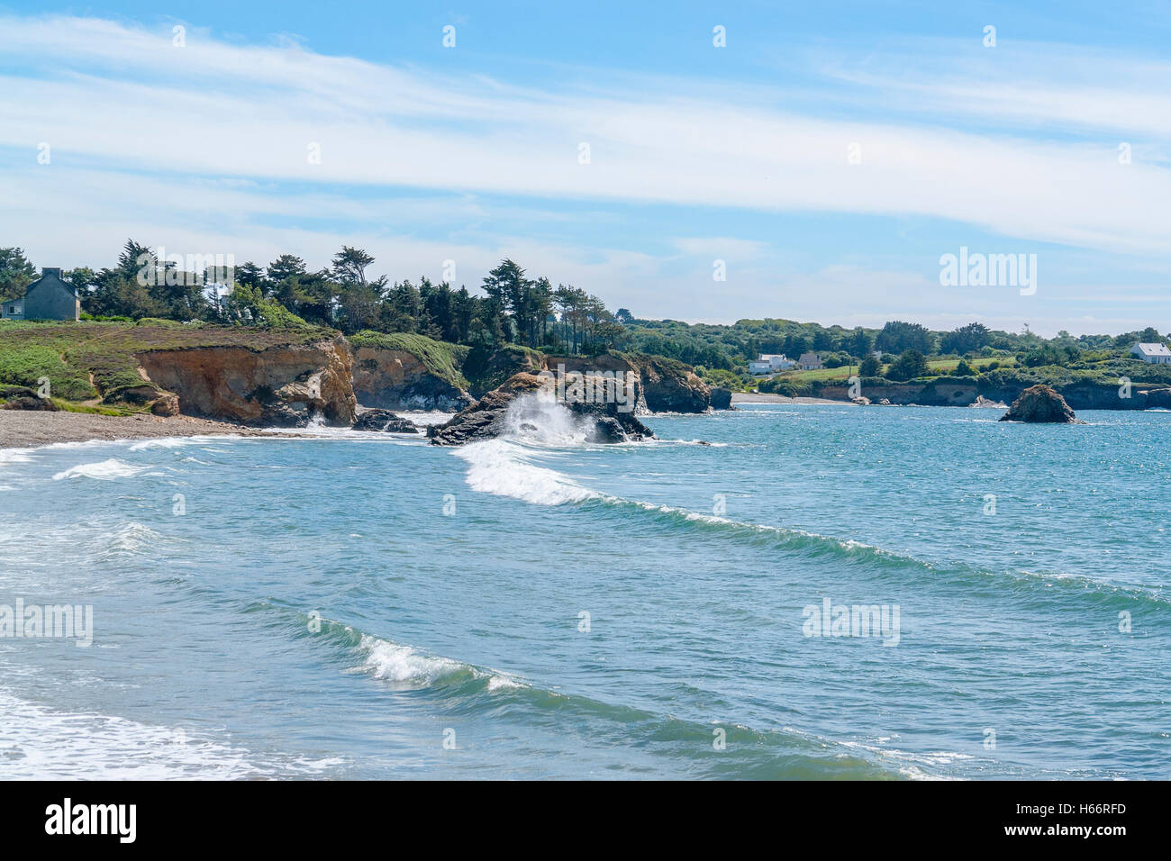 coastal scenery at the crozon peninsula in Brittany Stock Photo - Alamy