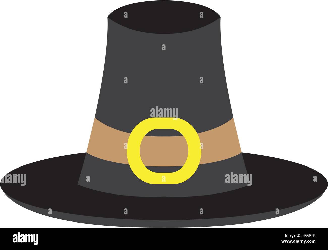 Isolated traditional hat, Thanksgiving day vector illustration Stock ...