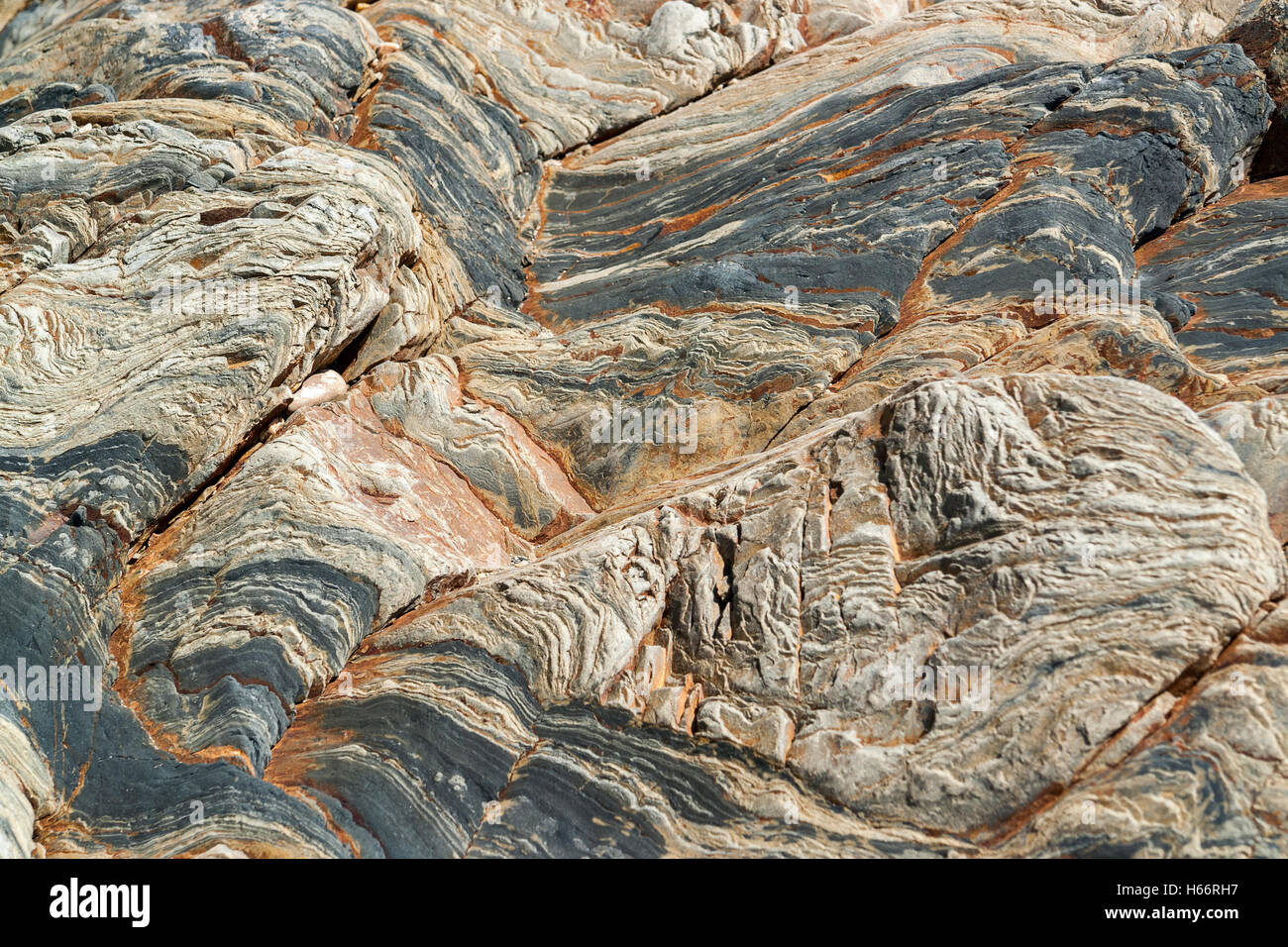 full frame abstract stone structure detail seen at a rocky coast in ...