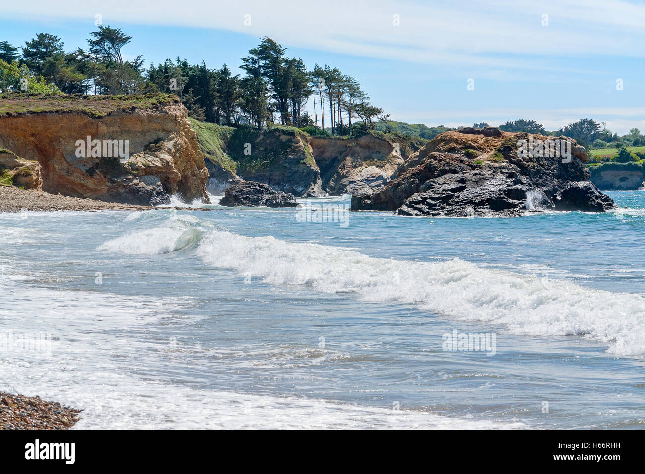 coastal scenery at the crozon peninsula in Brittany Stock Photo - Alamy