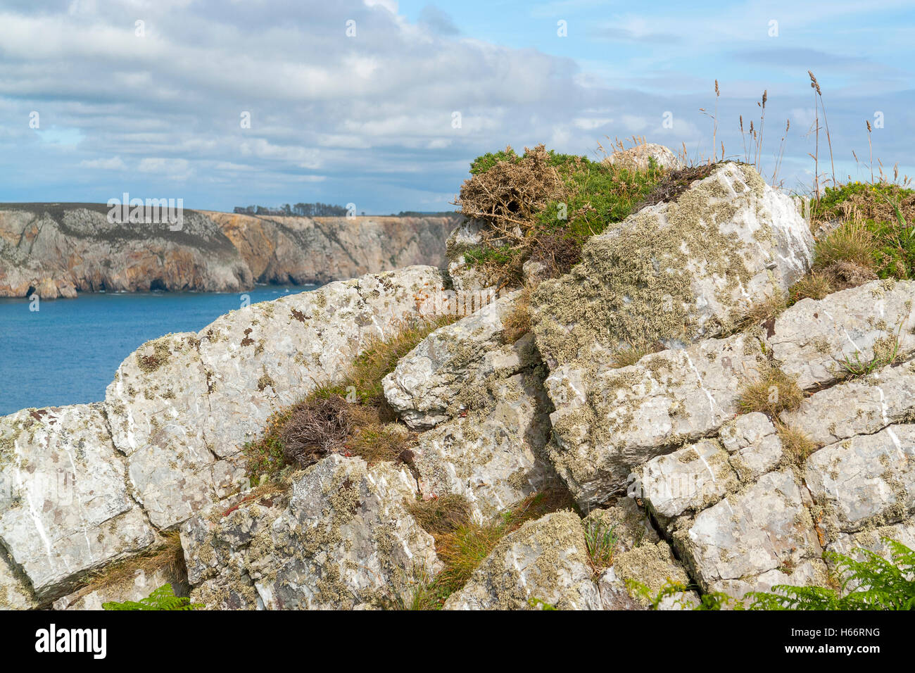coastal scenery at the crozon peninsula in Brittany Stock Photo - Alamy