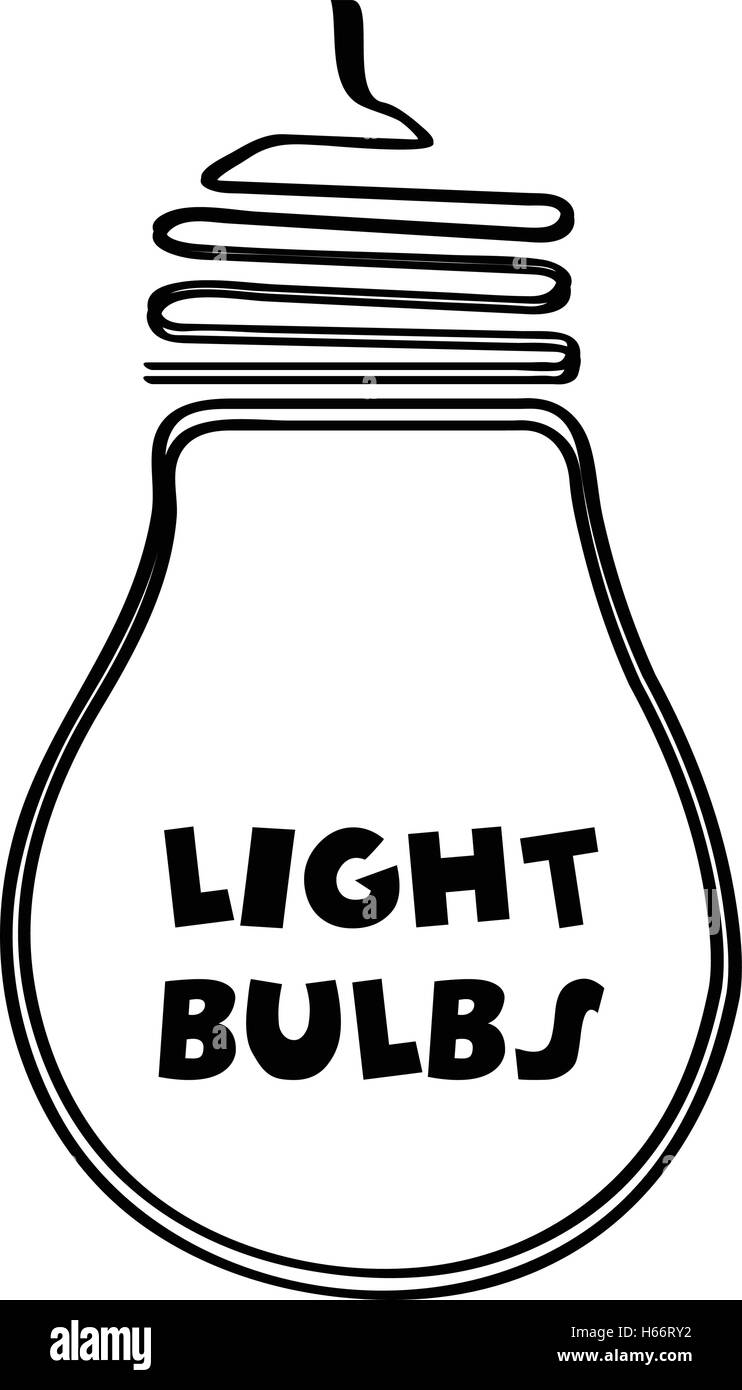 Isolated abstract lightbulb with text, Vector illustration Stock Vector ...