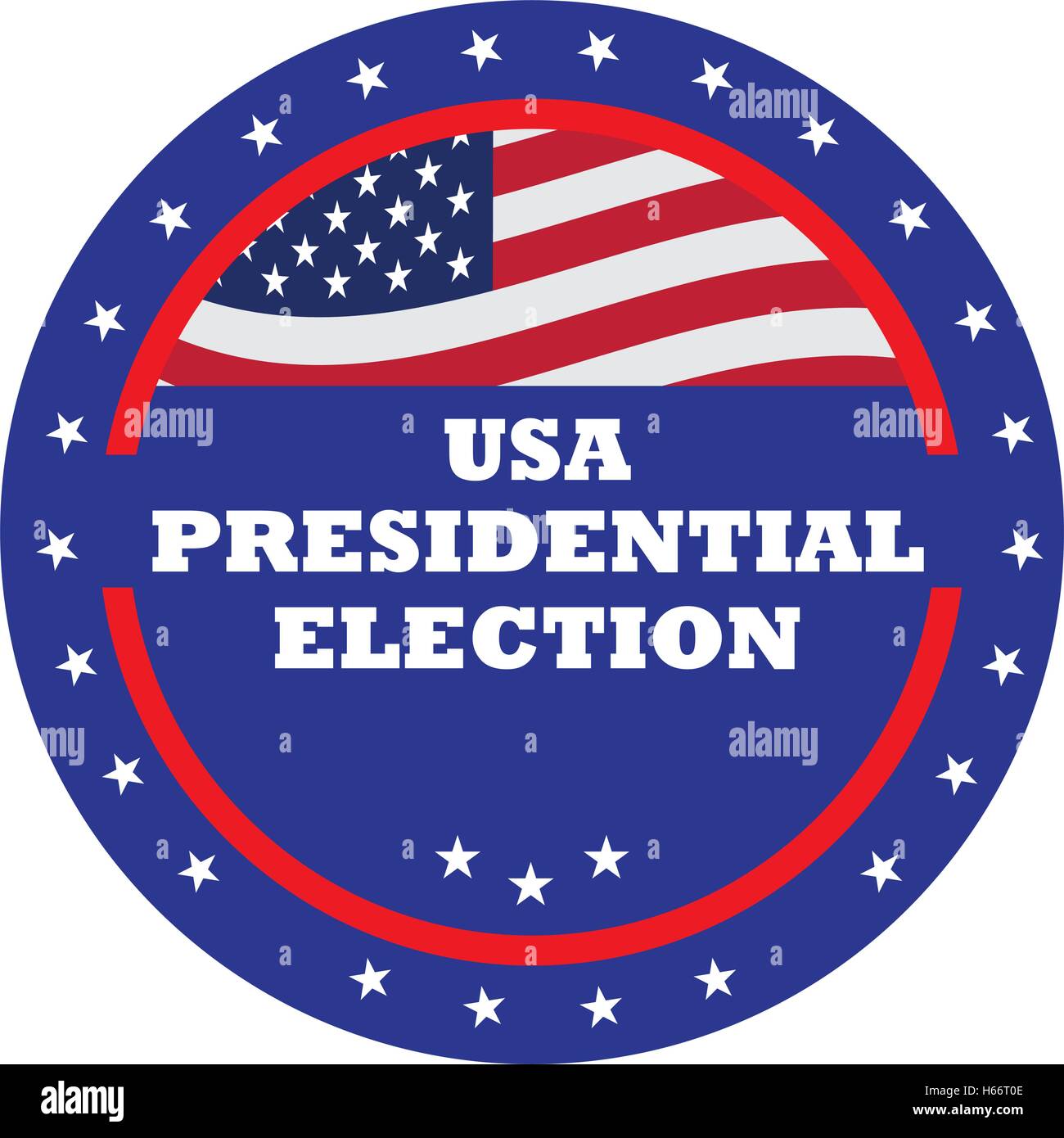 Isolated election day label on a white background, Vector illustration ...