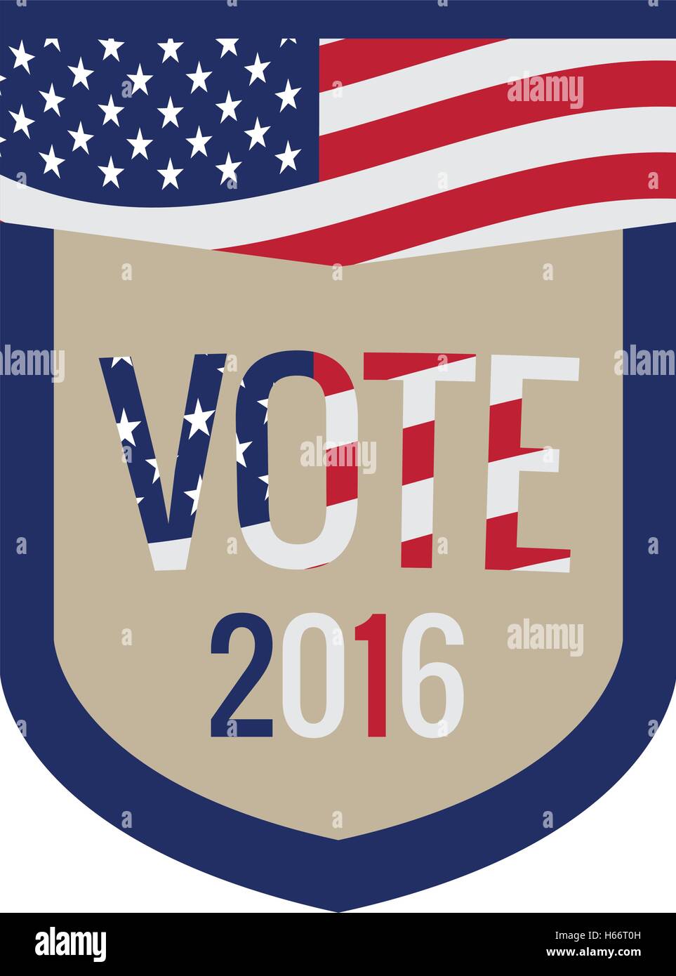 Isolated election day label on a white background, Vector illustration ...