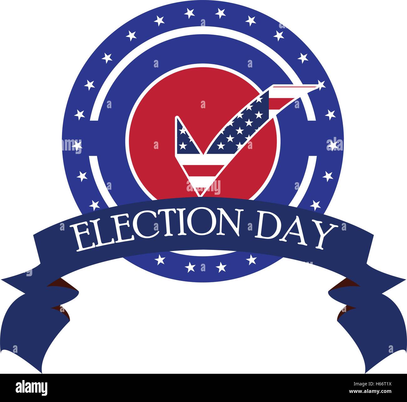 Isolated election day label on a white background, Vector illustration ...